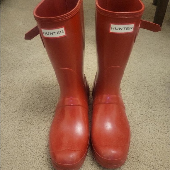 Hunter | Shoes | Red Hunter Rain Boots | Poshmark